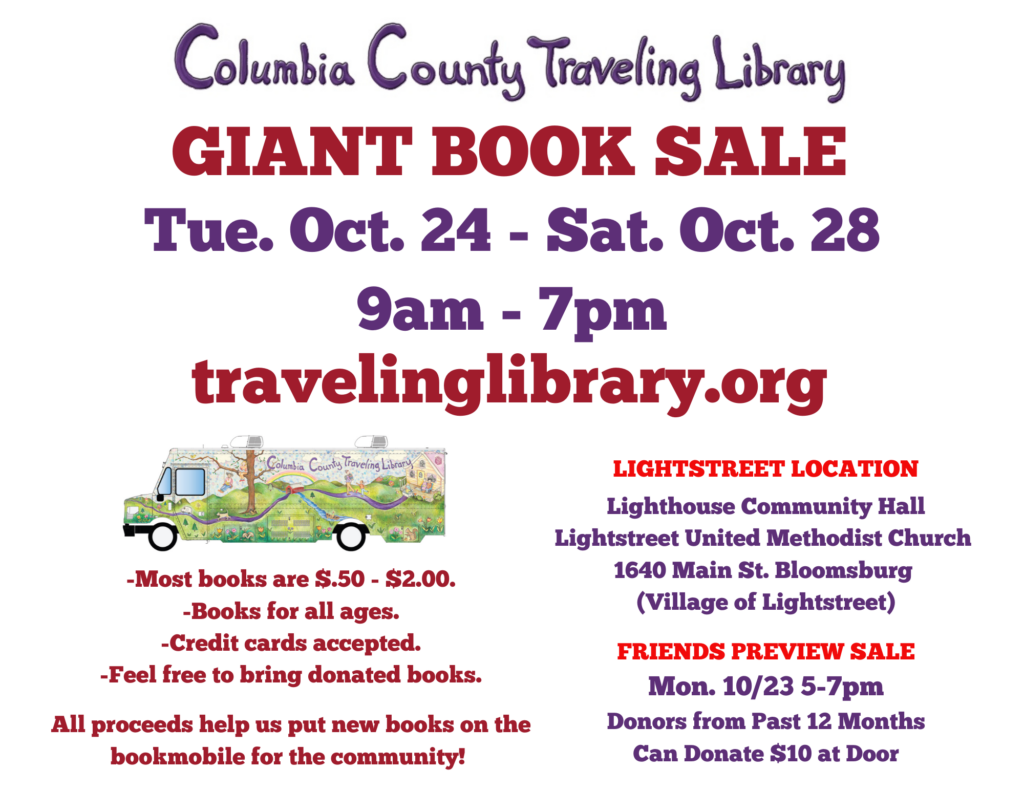 Book Sale – Columbia County Traveling Library